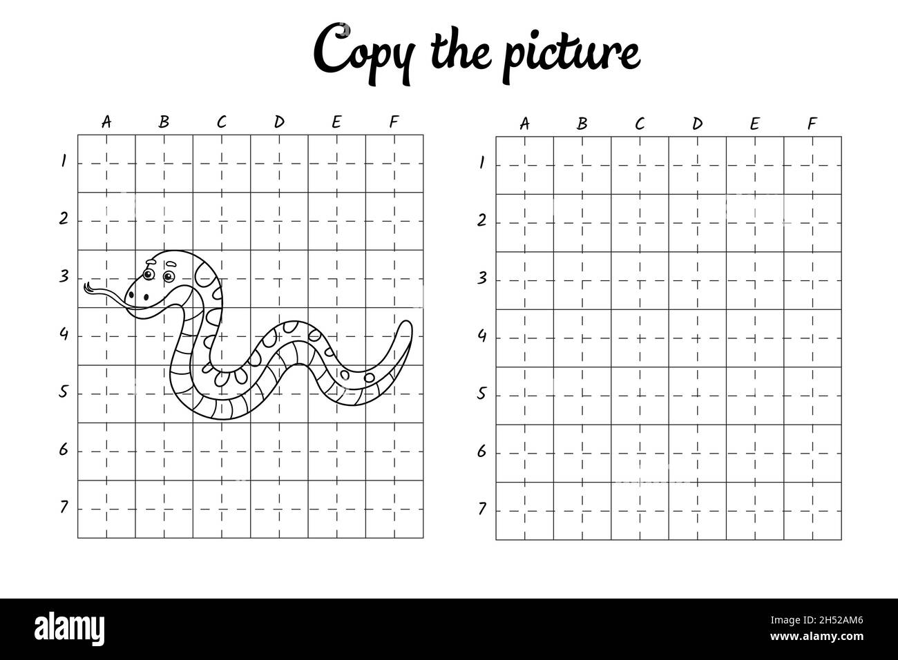 Copy the picture. Draw by grid. Coloring book pages for kids ...