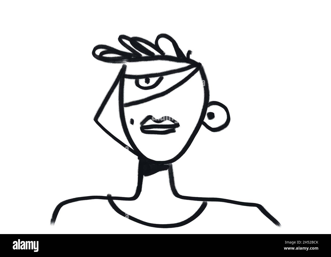 Cubism Art Black And White