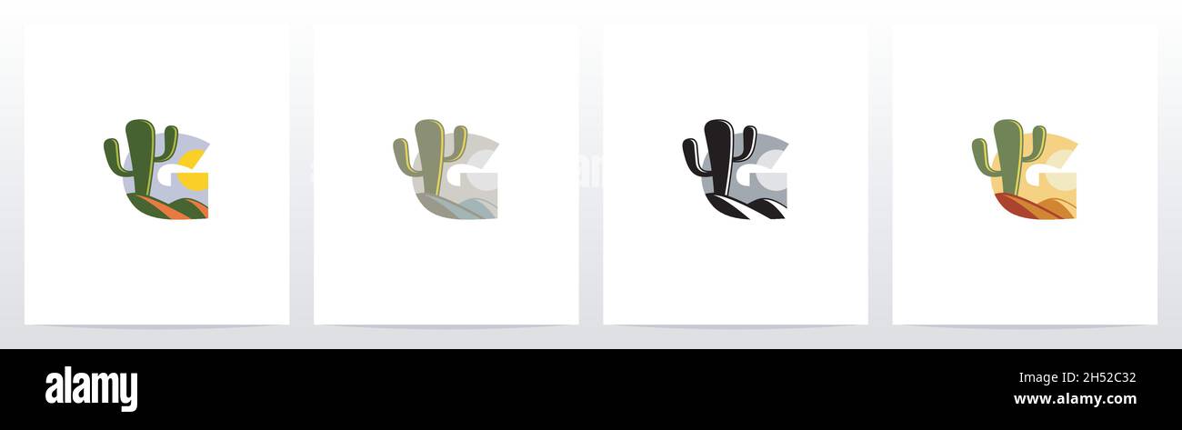 Texas hill country cactus Stock Vector Images - Alamy