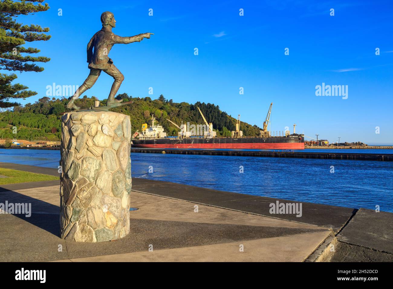The "Young Nick" statue in Gisborne, New Zealand, commemorating ...