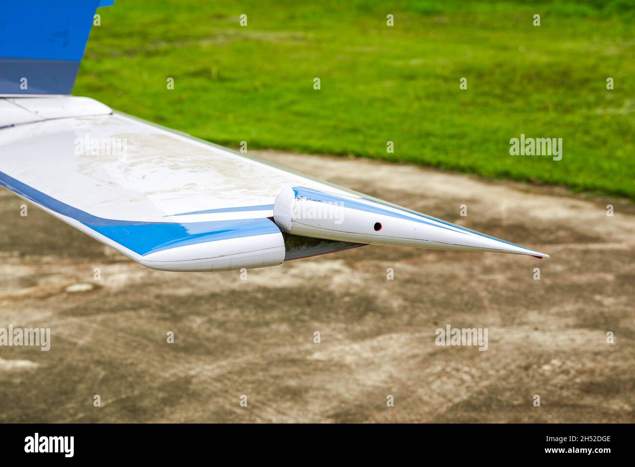 Close-up of part of the fuselage of a small aircraft Stock Photo - Alamy