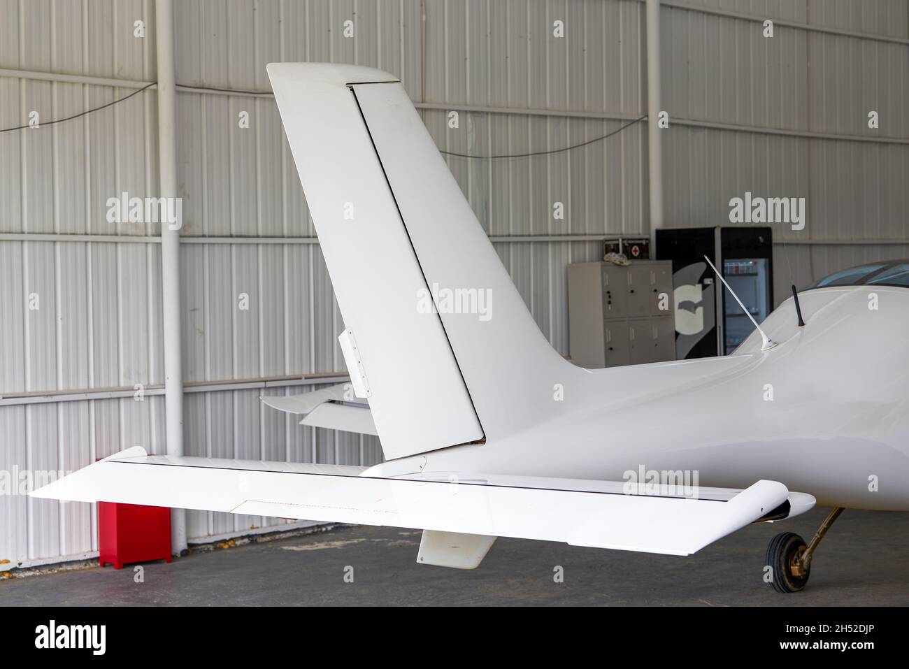 Close-up of part of the fuselage of a small aircraft Stock Photo - Alamy