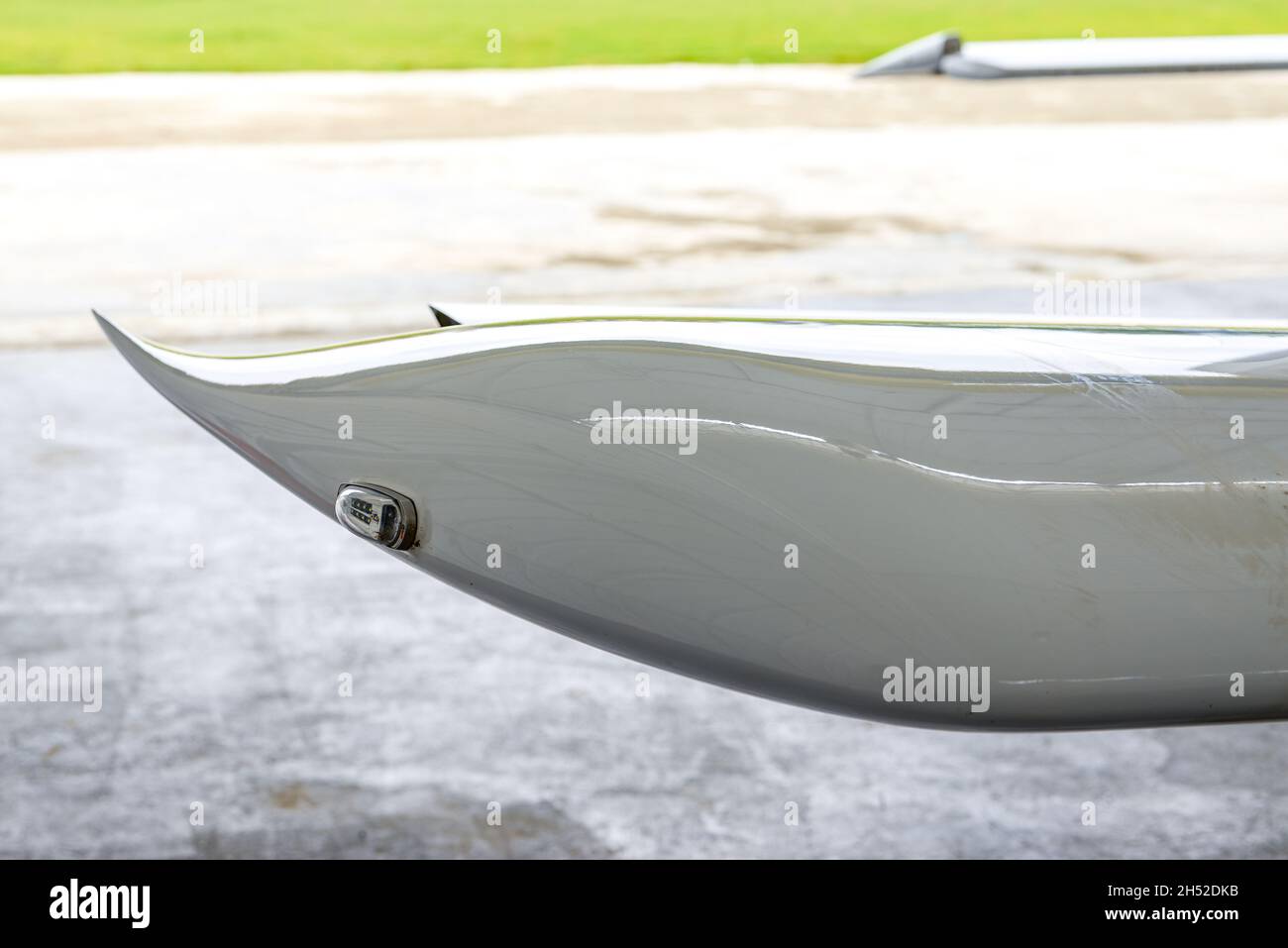 Close-up of part of the fuselage of a small aircraft Stock Photo - Alamy