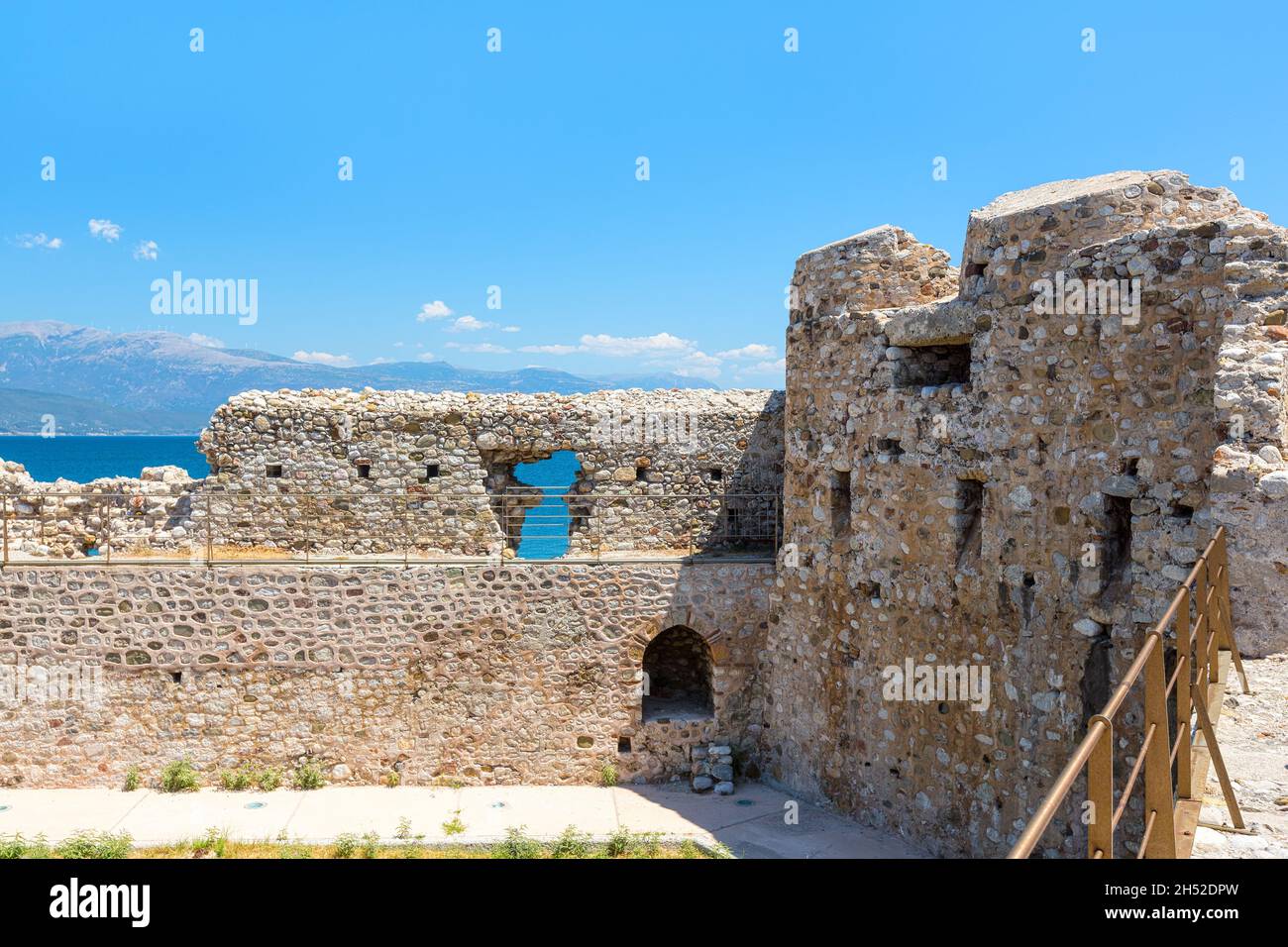 Fortress of Rion. Cultural heritage Rio , Patra , Greece Stock Photo ...