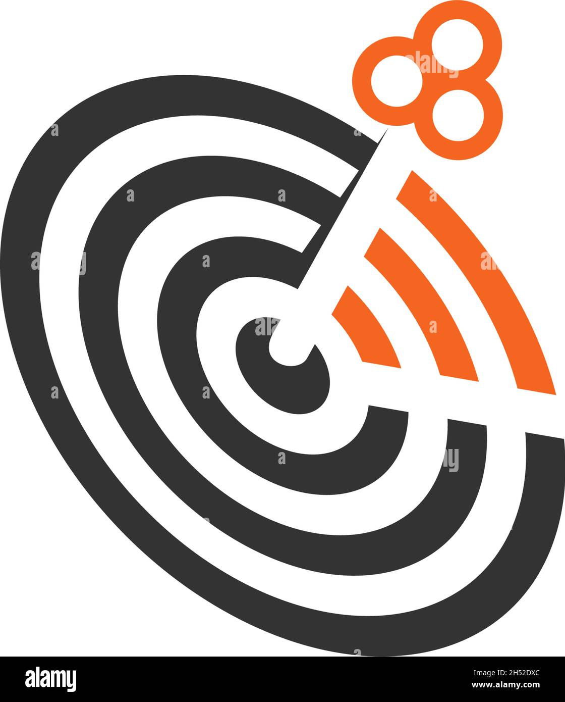 Business progress grow solution key Illustration Template Isolated ...