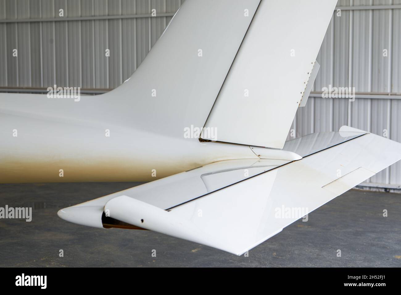 Close-up of part of the fuselage of a small aircraft Stock Photo - Alamy