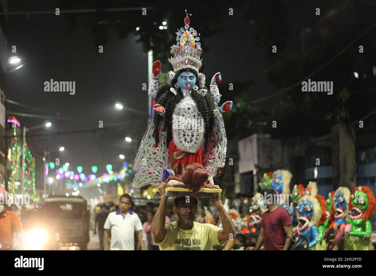 Kolkata, India. 03rd Nov, 2021. Home Coming of Goddess Kali is ...