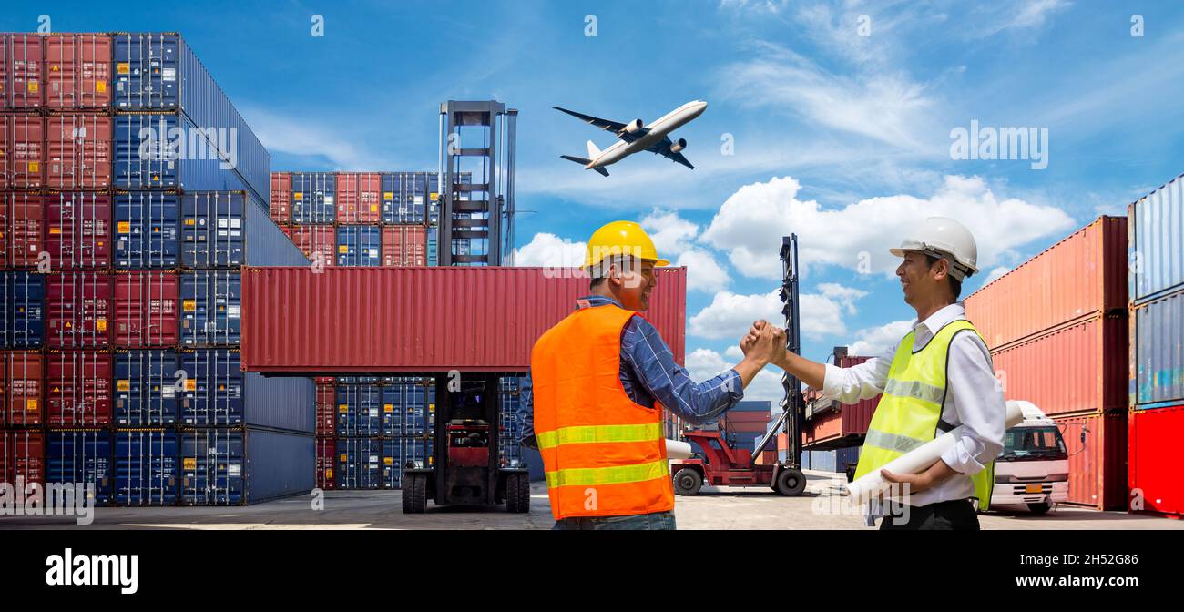 Container Cargo freight ship for Logistic Import Export Stock Photo - Alamy