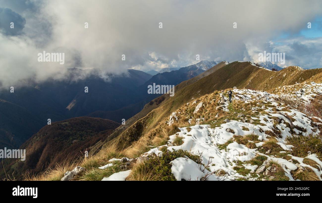 October day in the mountains of Val di Resia, in Friuli-Venezia Giulia ...