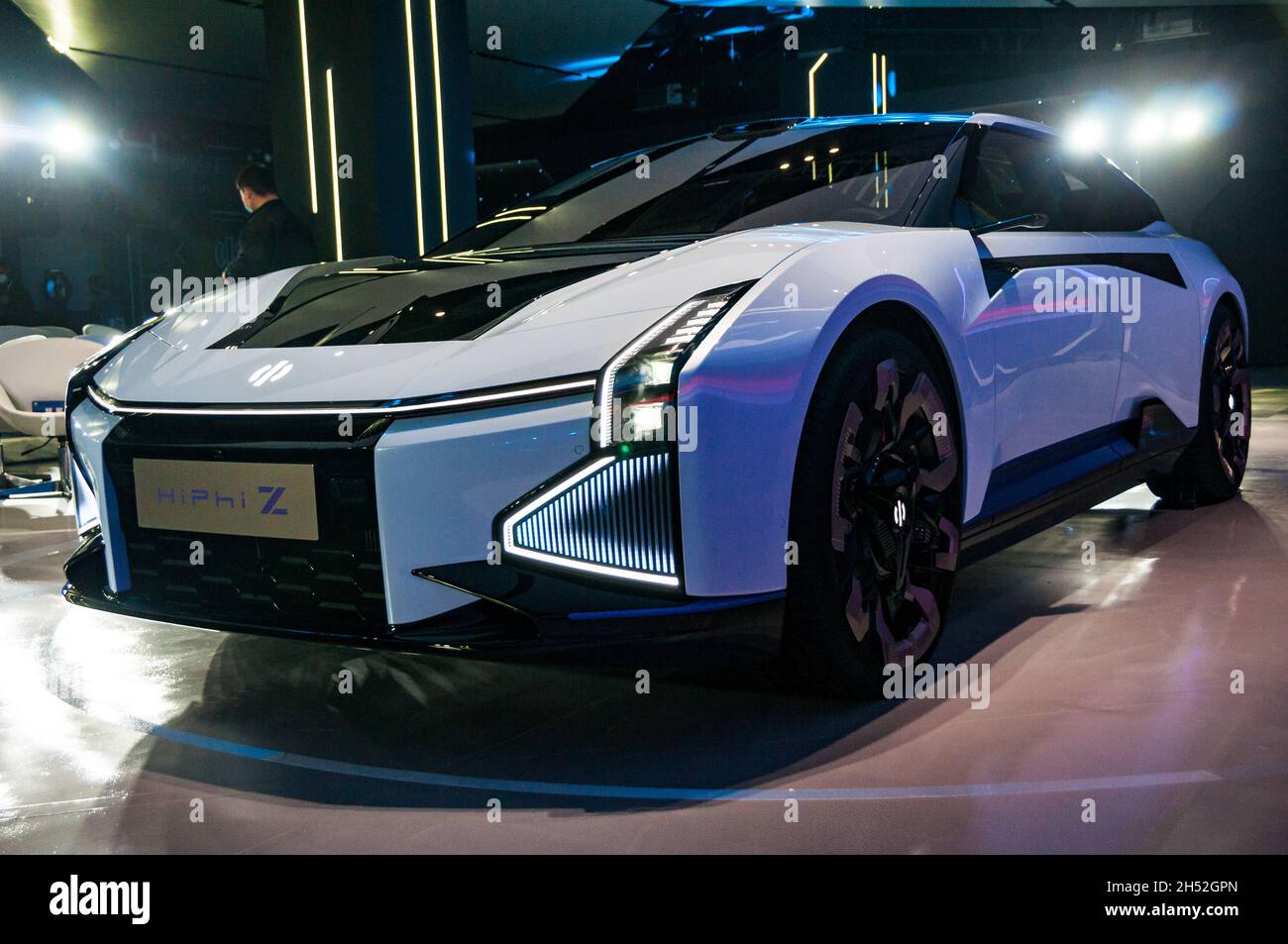 Preview unveiling of the new HiPhi Z in Shanghai, China. A luxury EV ...