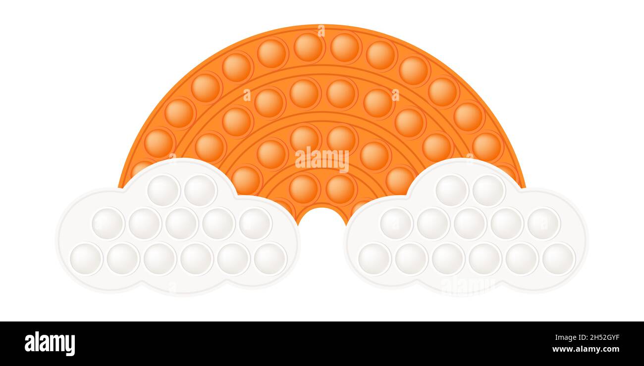 Rainbow push pop bubble Stock Vector Images - Alamy