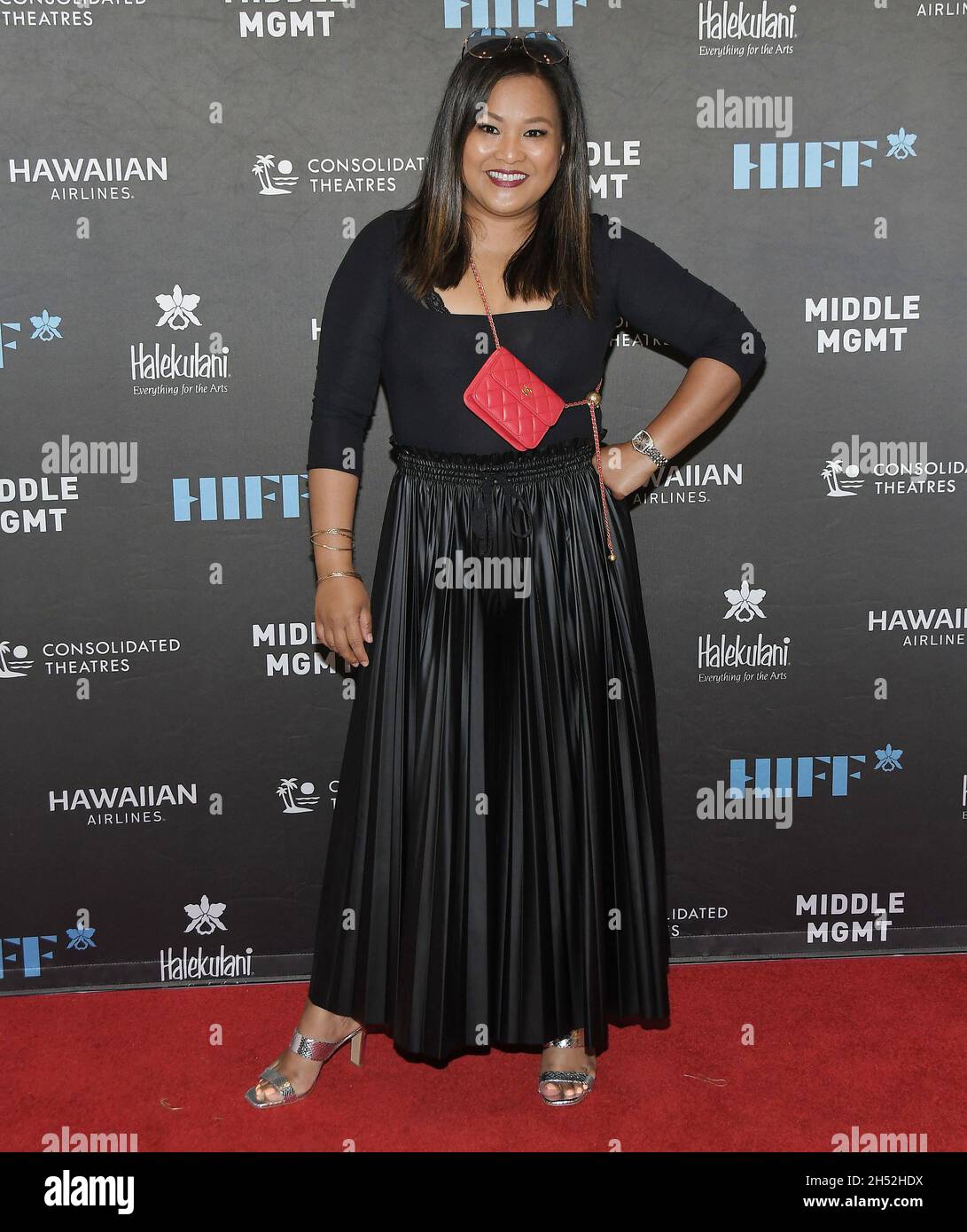 Actress Kimee Balmilero arrives at the 41st Hawai'i International Film Festival Opening Night ...