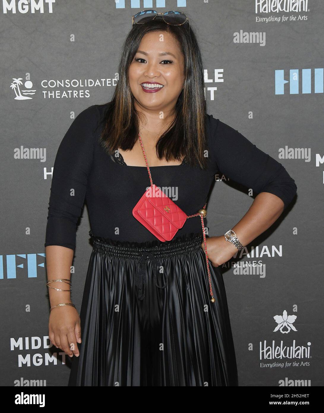 Actress Kimee Balmilero arrives at the 41st Hawai'i International Film Festival Opening Night ...