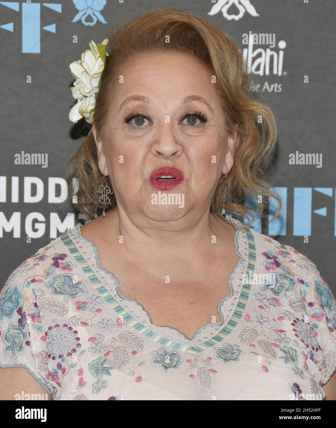 Actress Amy Hill arrives at the 41st Hawai'i International Film Festival Opening Night held at ...