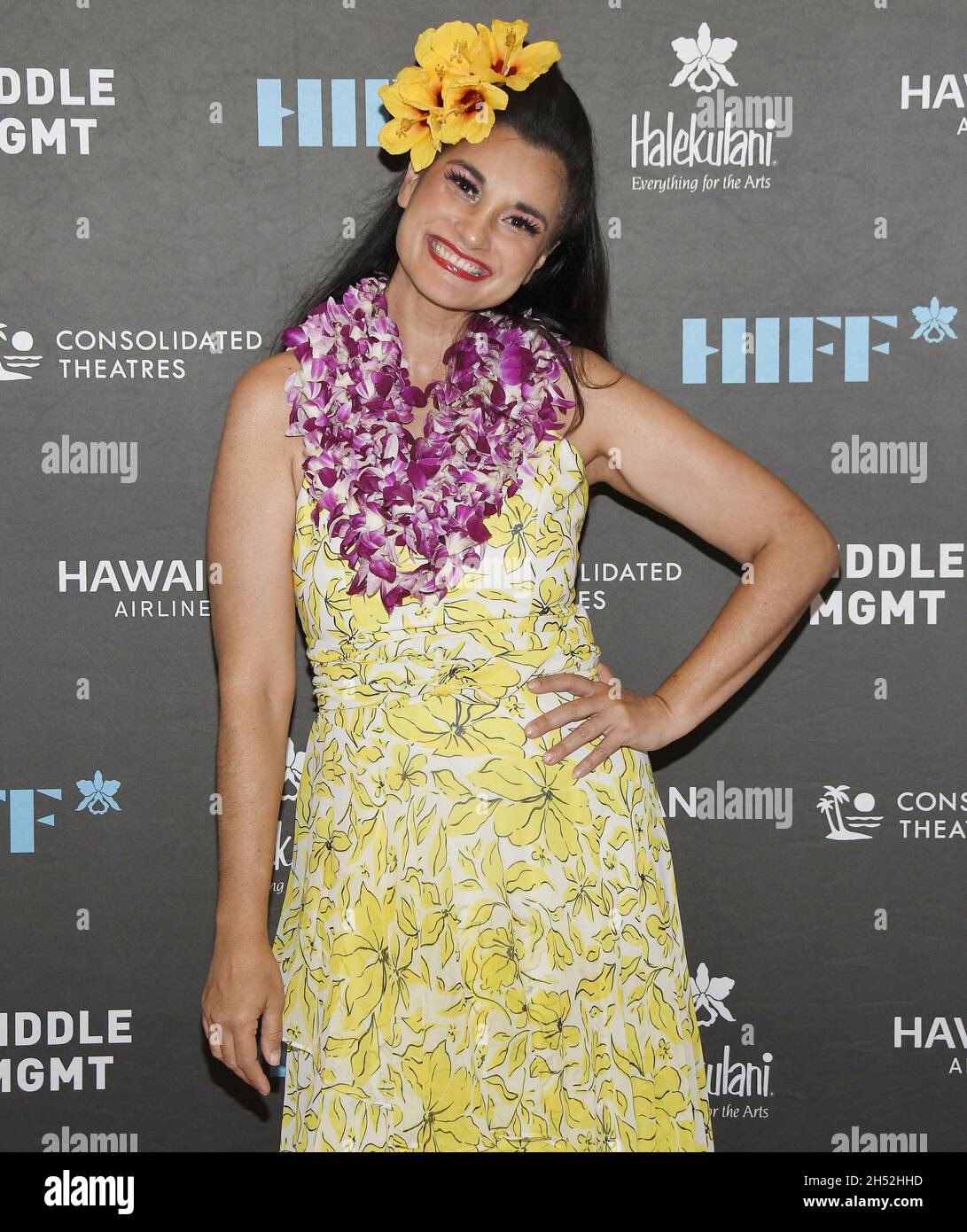 Brook Lee arrives at the 41st Hawai'i International Film Festival ...