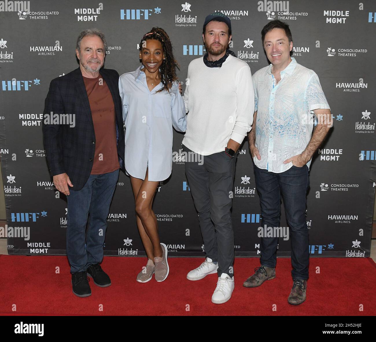 Los Angeles, USA. 05th Nov, 2021. (L-R) THE BIG BEND Cast and Crew ...
