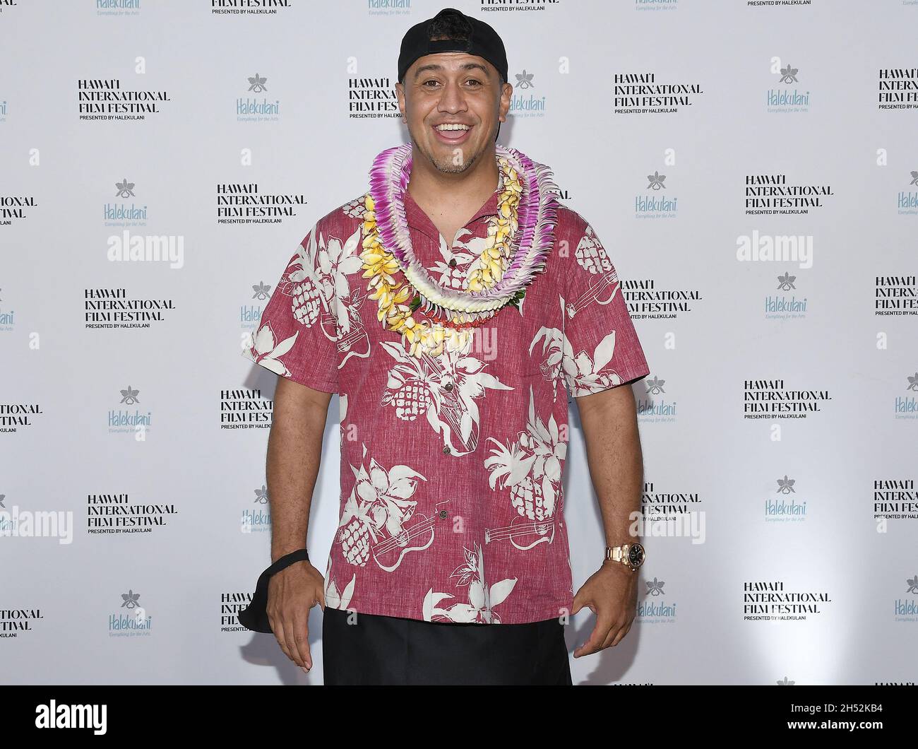 WATERMAN Director Isaac Halisima arrives at the 41st Hawai'i ...