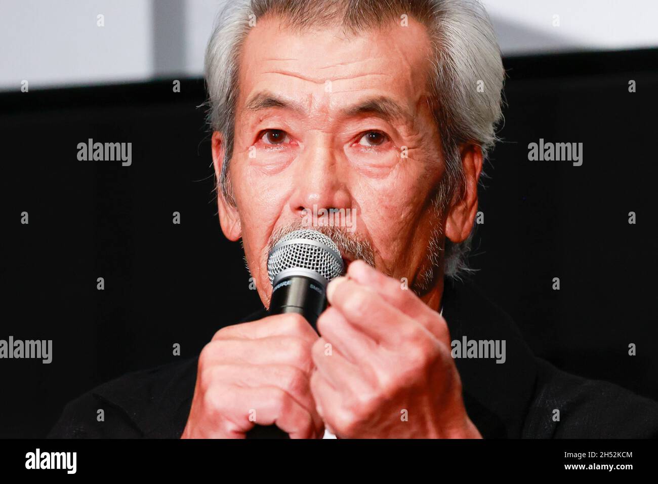 November 6, 2021, Tokyo, Japan: Dancer Min Tanaka speaks during a Q&A ...
