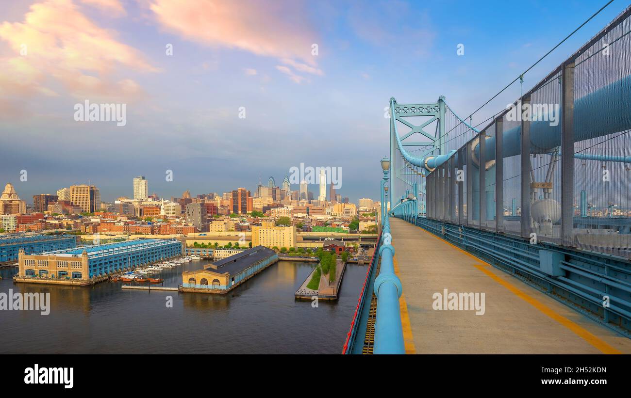 Cityscape of downtown skyline Philadelphia in Pennsylvania, USA Stock ...