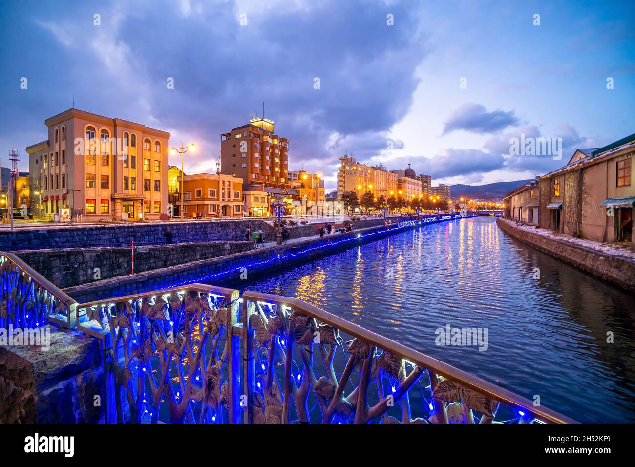 Cityscape of Otaru, Japan canal and historic warehouse, Sapporo ...