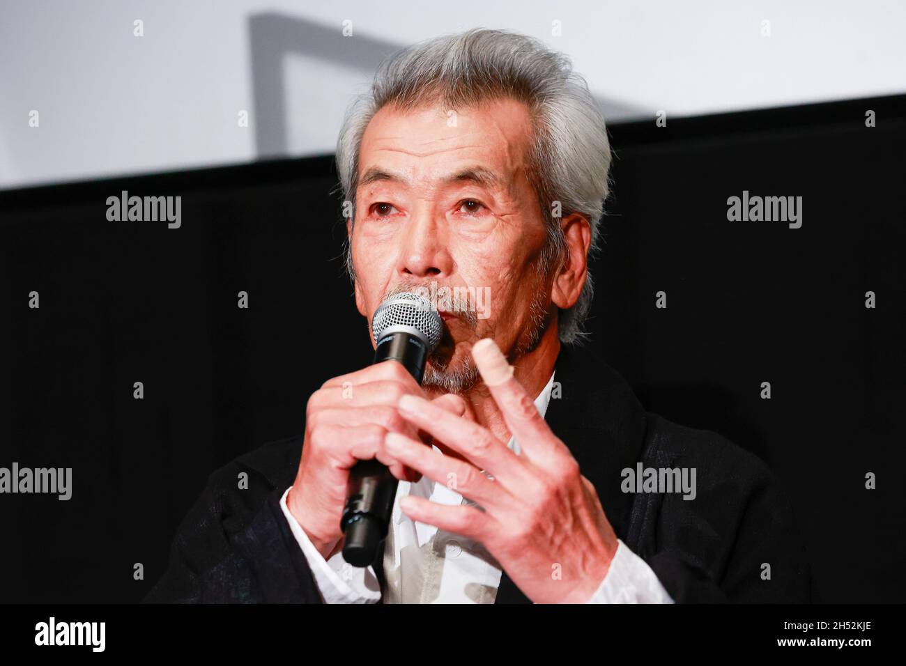 November 6, 2021, Tokyo, Japan: Dancer Min Tanaka speaks during a Q&A ...