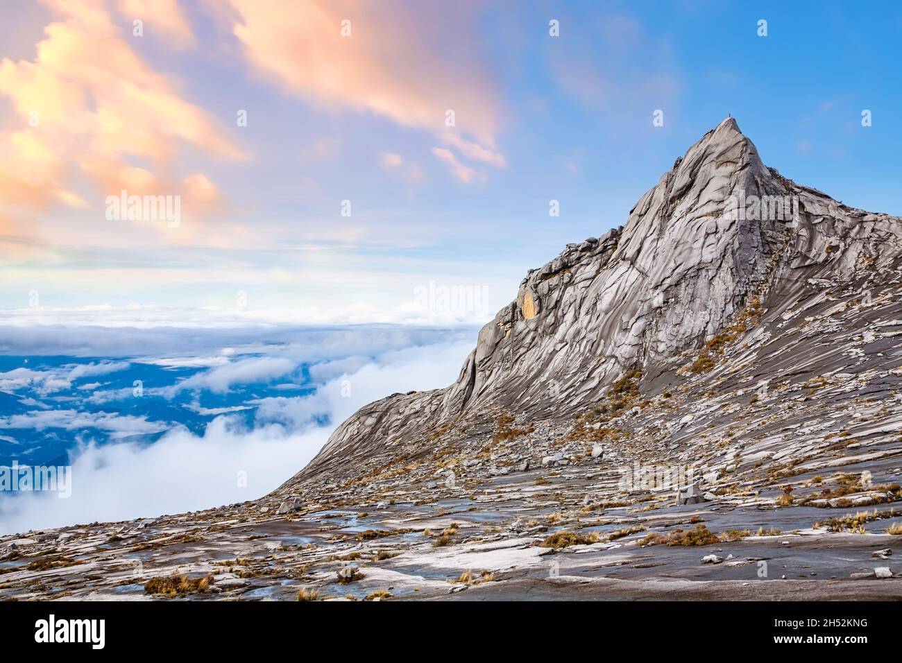 Nature landscape at the top of Mount Kinabalu in Sabah, Malaysia Stock ...