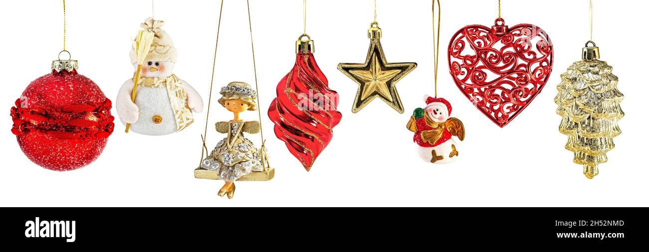 Winter set snowman on Cut Out Stock Images & Pictures - Alamy