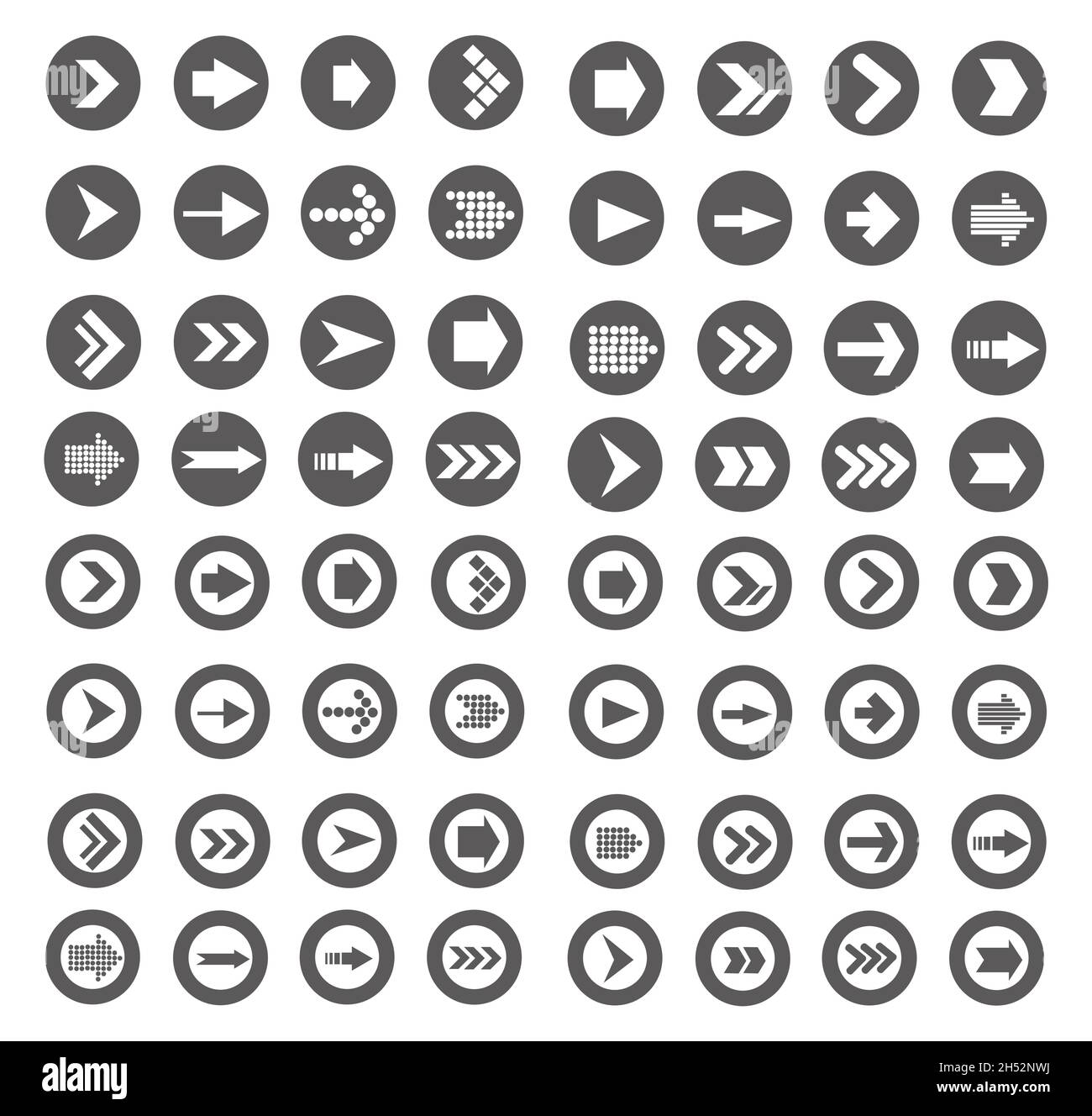 Directions Icons vector illustraton set Stock Vector Image & Art - Alamy
