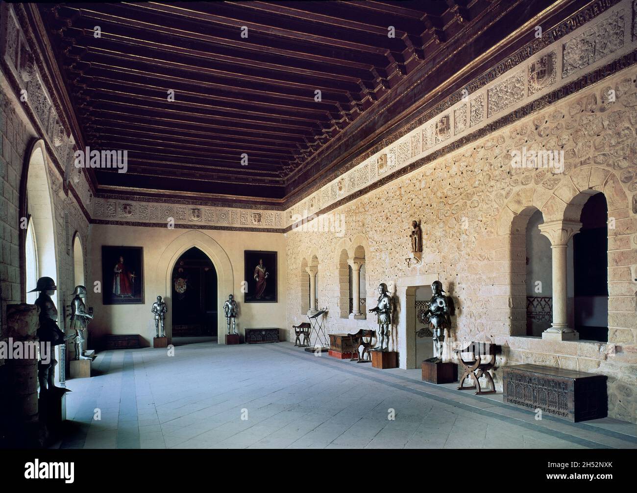 VISTA DE LA SALA DE LA GALERA MANDADA CONSTRUIR POR CATALINA DE ...