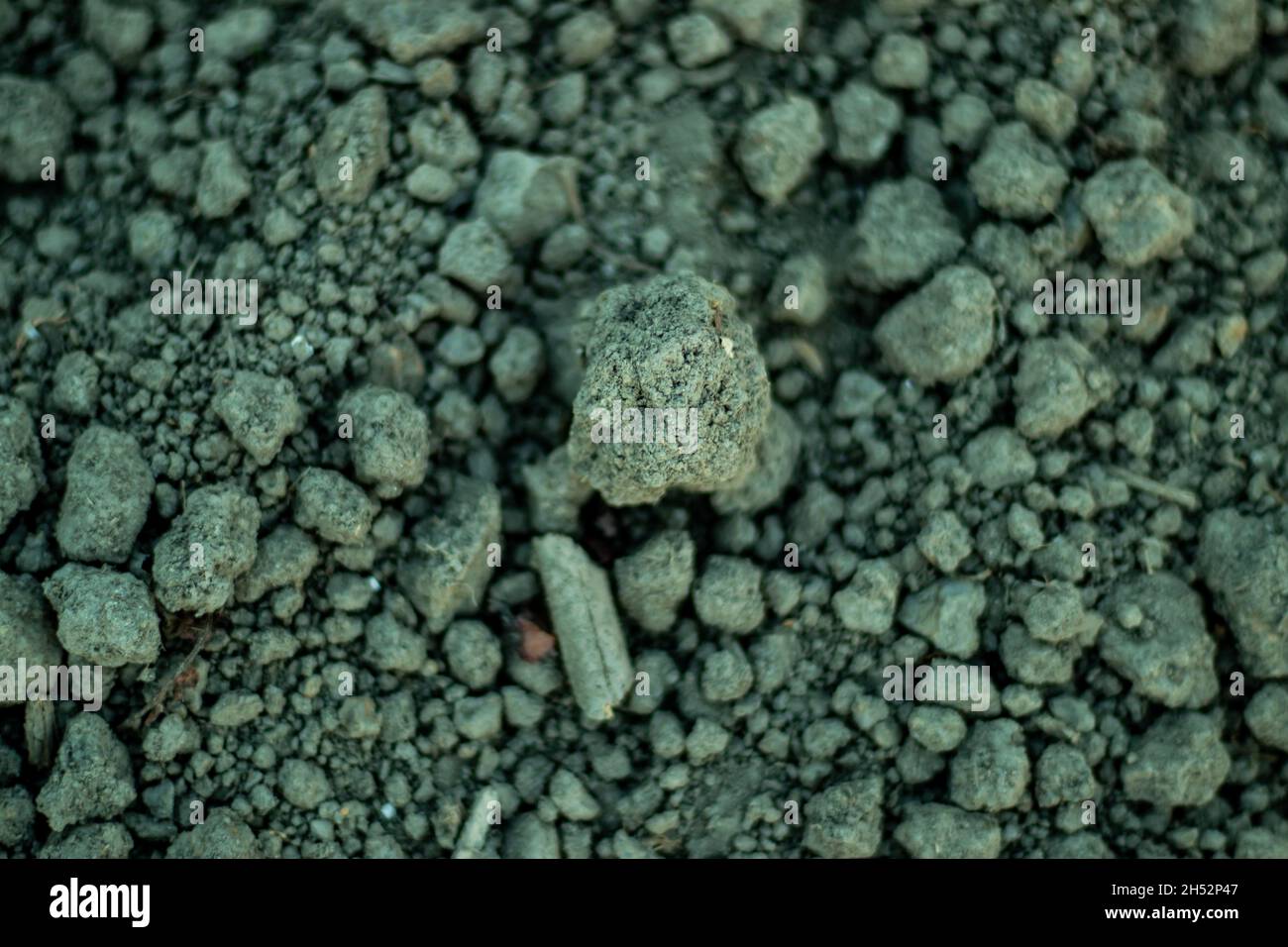 When a range of different forces acts on the solid dry soil when rocks ...