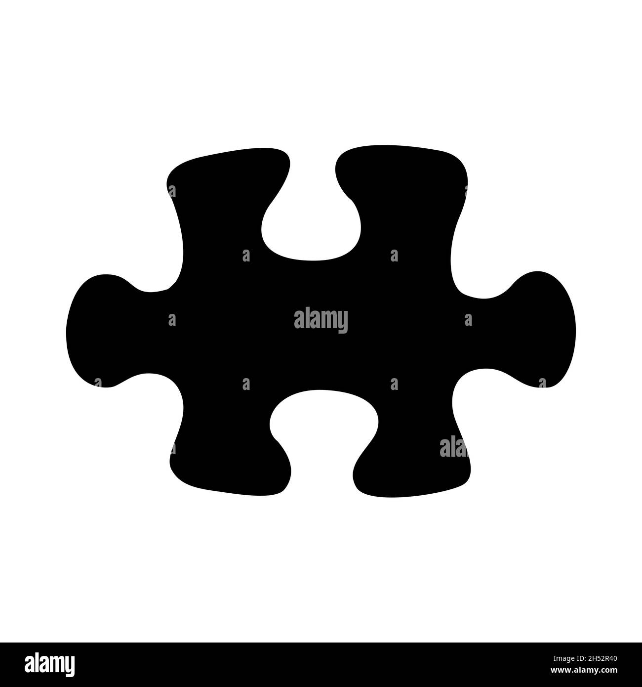 puzzles black icon on white background vector illustration symbol Stock ...