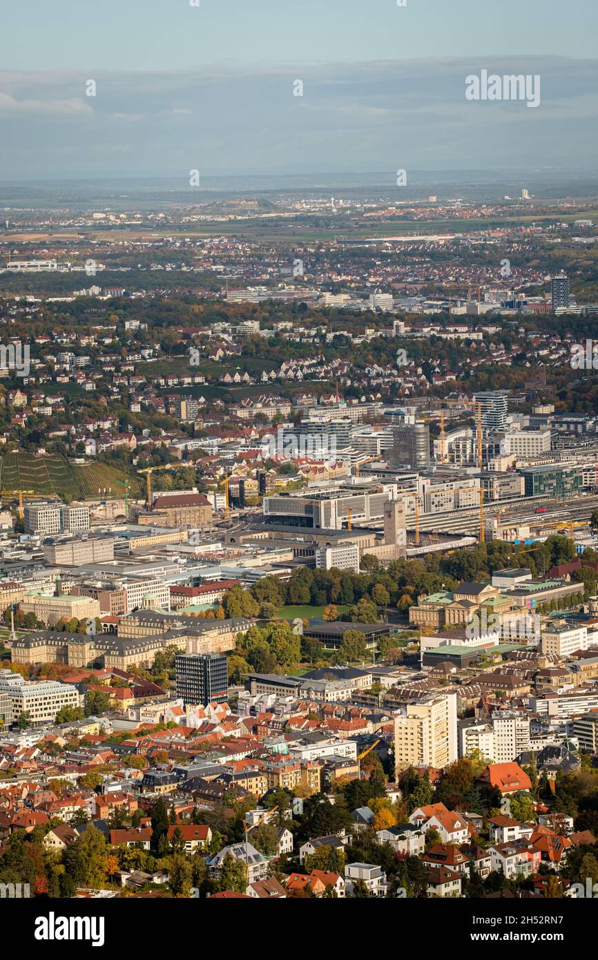 Aerial view city stuttgart in hi-res stock photography and images - Alamy