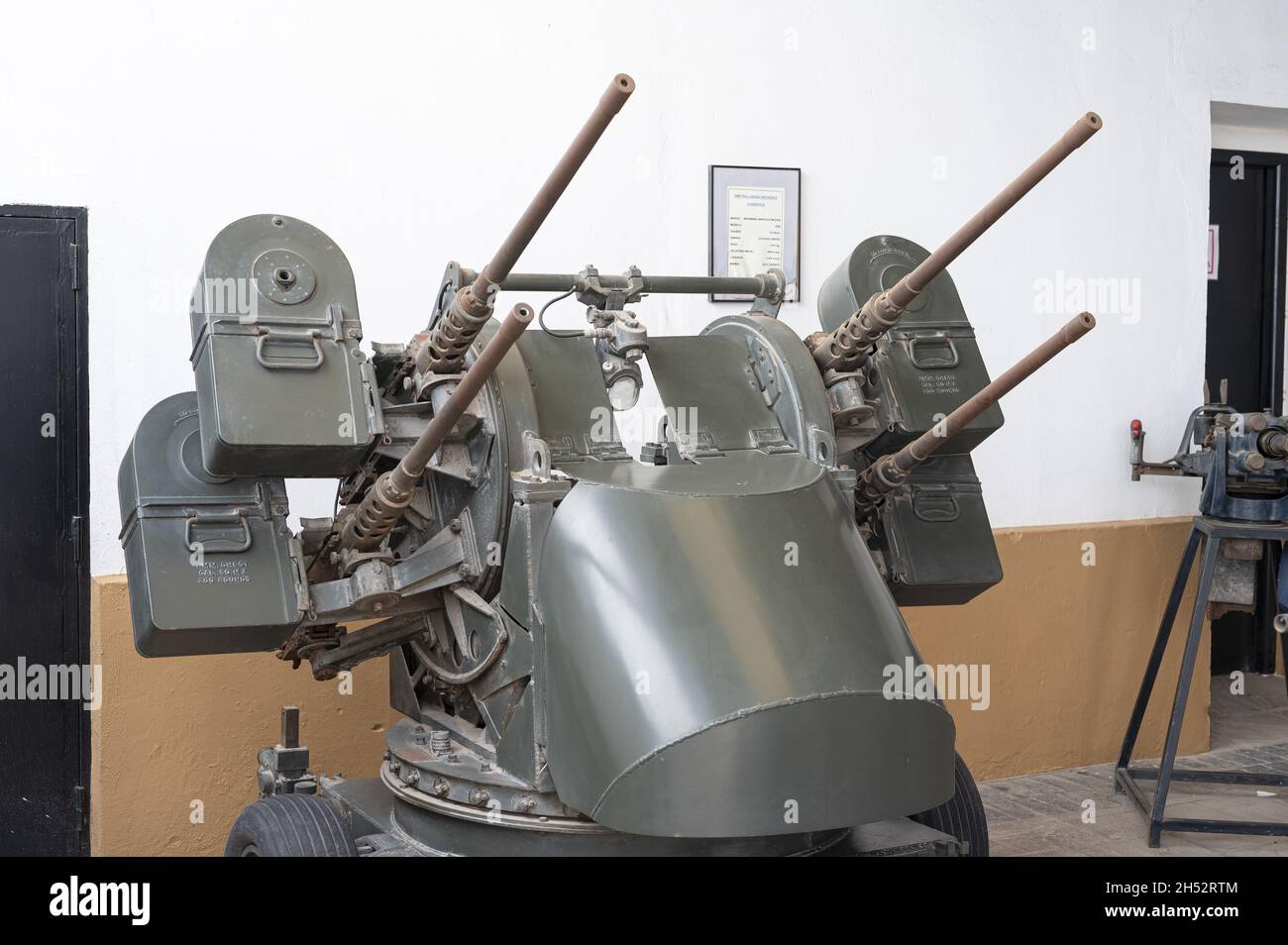 VALENCIA, SPAIN - Oct 01, 2021: A closeup of an antique metallic big ...