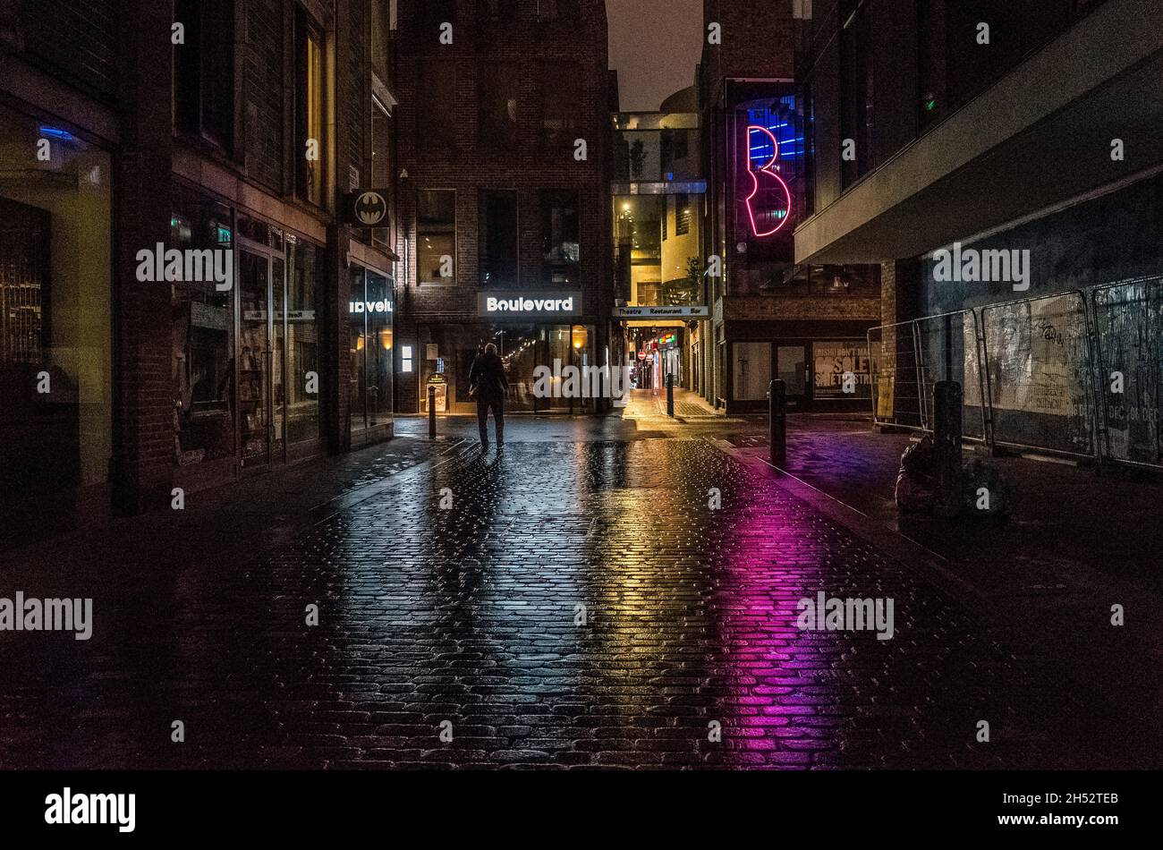 Berwick Street night shot during lockdown Stock Photo - Alamy