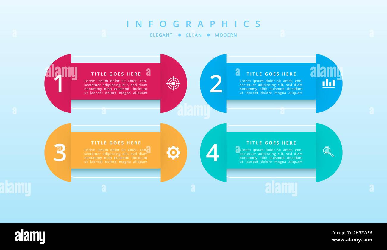 Modern Infographics. Arrow Style Presentation Stock Vector Image & Art - Alamy