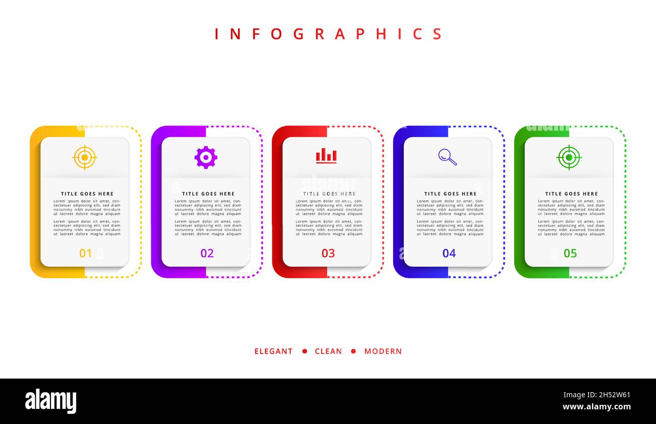 Modern Infographics. rectangular Style Stock Vector Image & Art - Alamy