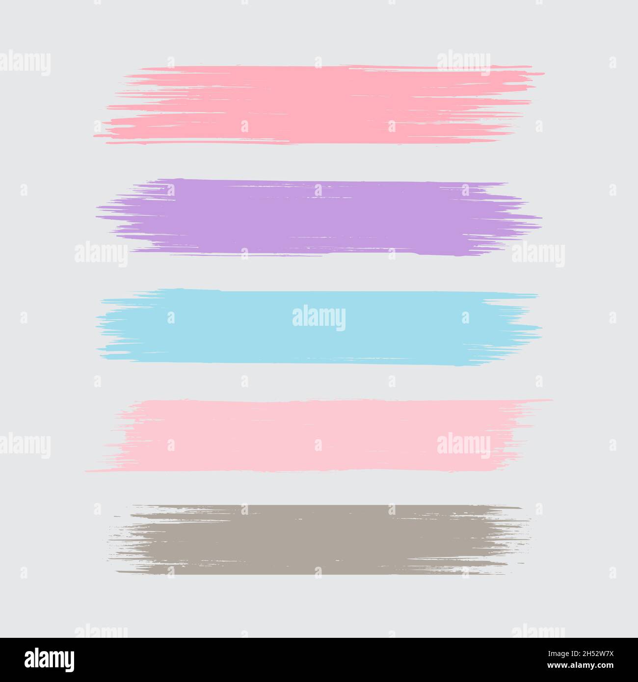 Pastel Brush Painted Textured Stripes Background Stock Vector Image ...