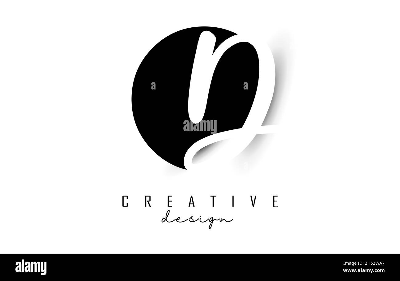Letters OD logo with a minimalist design. Letters O and D with ...