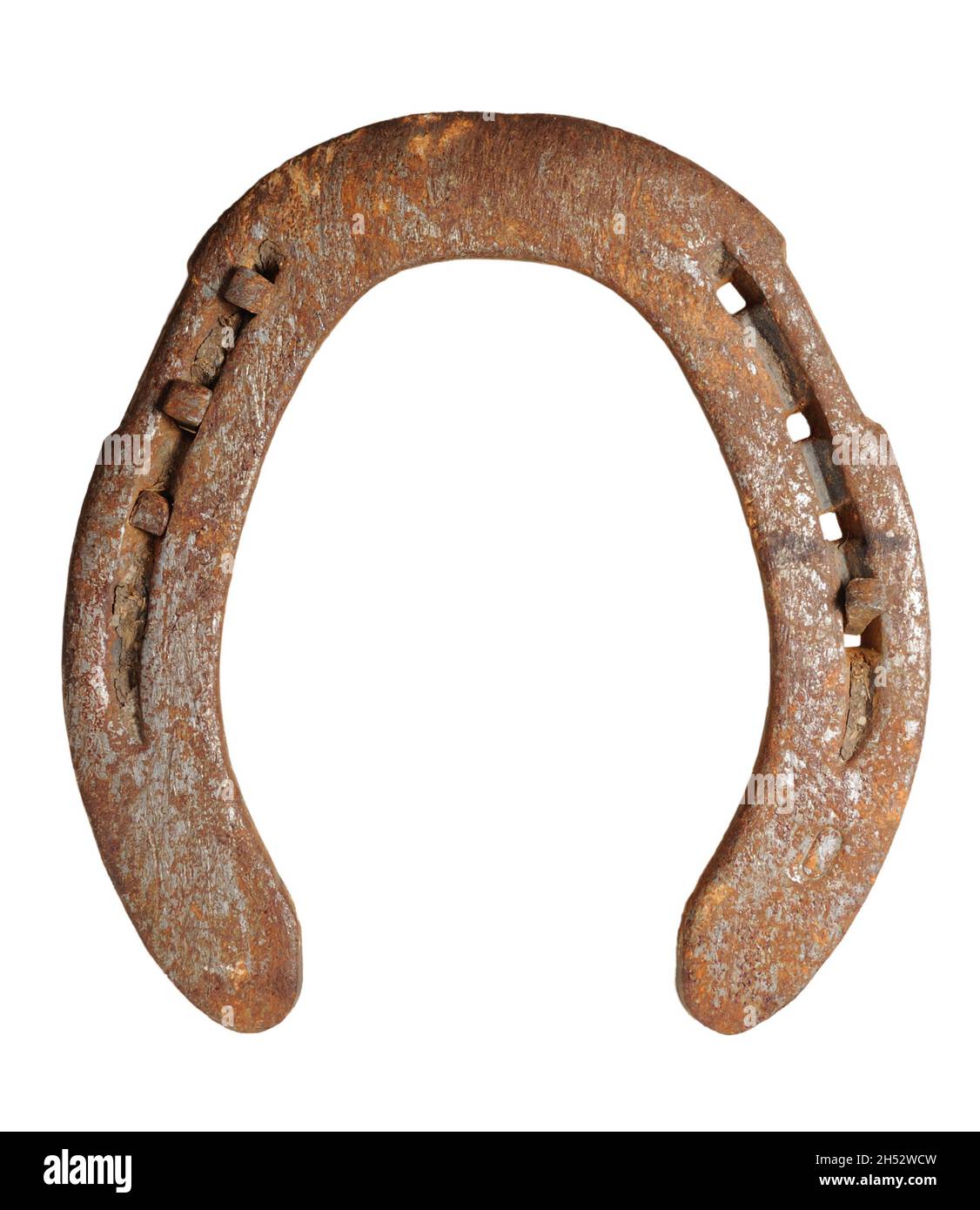 Old rusty horseshoe isolated Stock Photo - Alamy