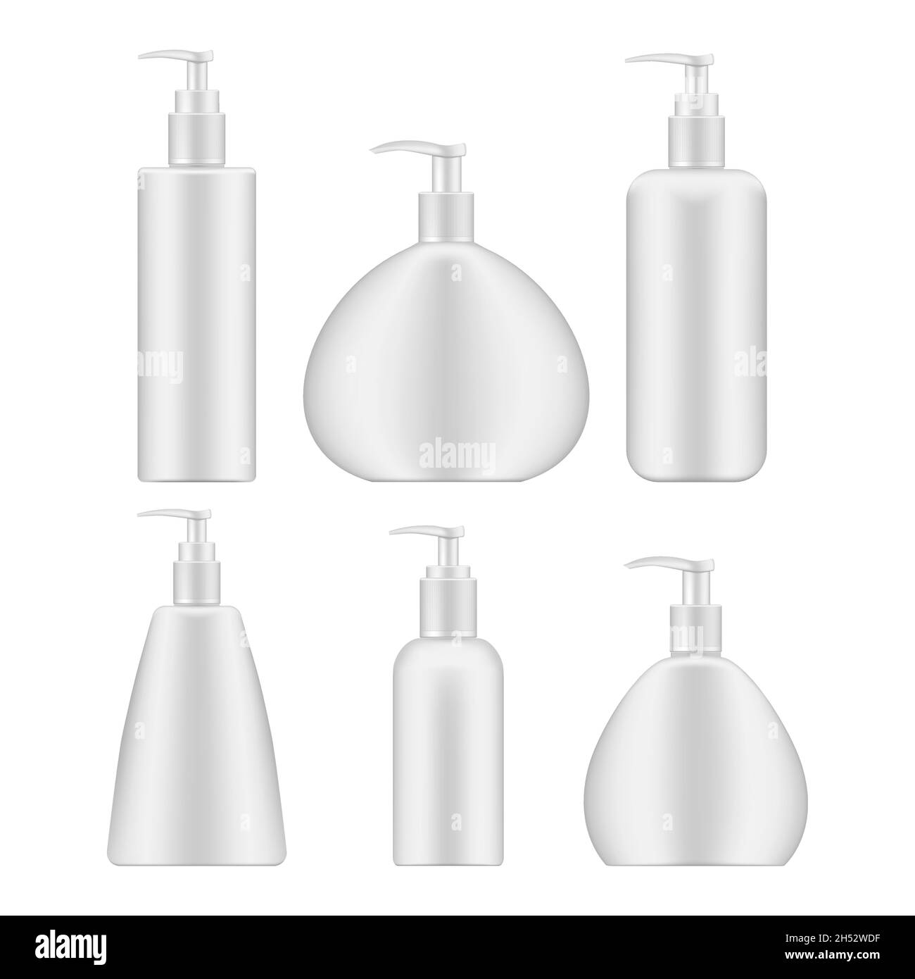 Pump bottle set dispenser Stock Vector Images - Alamy