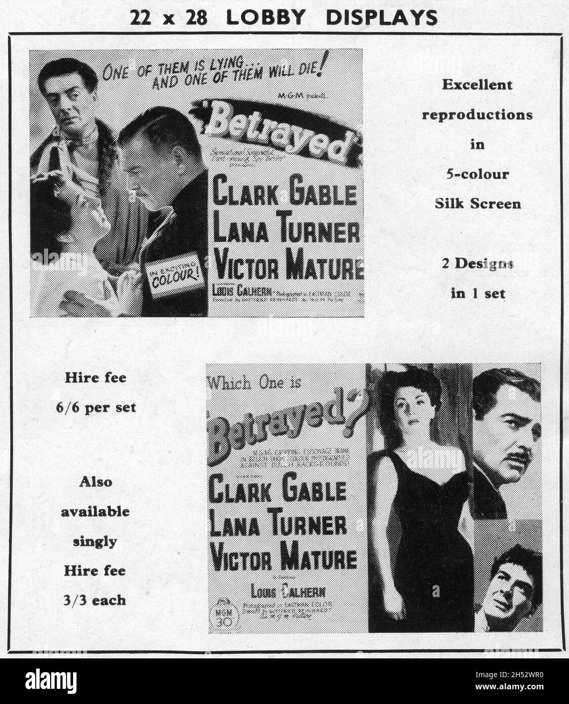 Clark gable and lana turner hi-res stock photography and images - Alamy