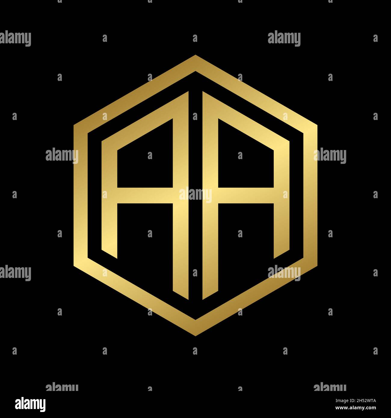 Initial letter aa hi-res stock photography and images - Alamy