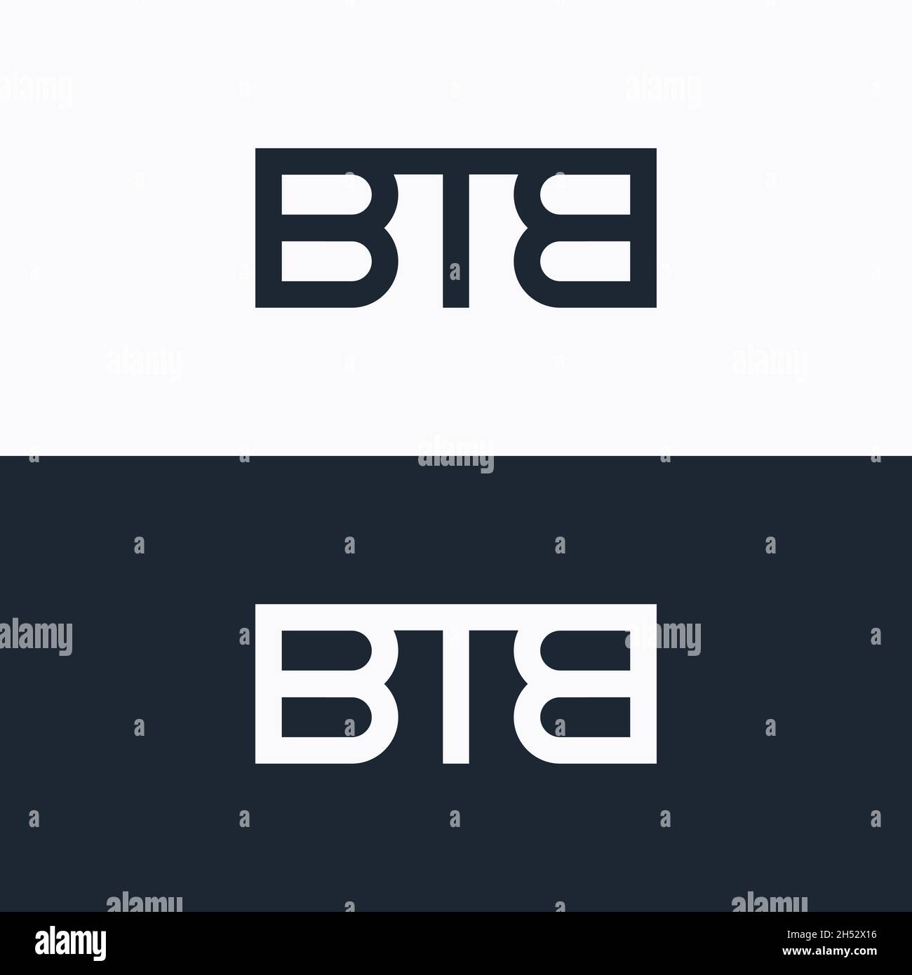 initial letter BTB logo design vector Stock Vector Image & Art - Alamy