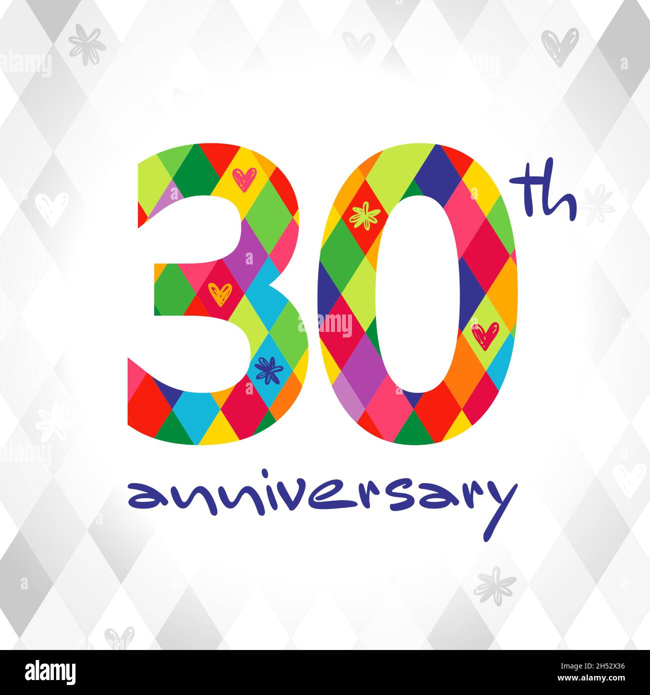 30th logo design hi-res stock photography and images - Alamy