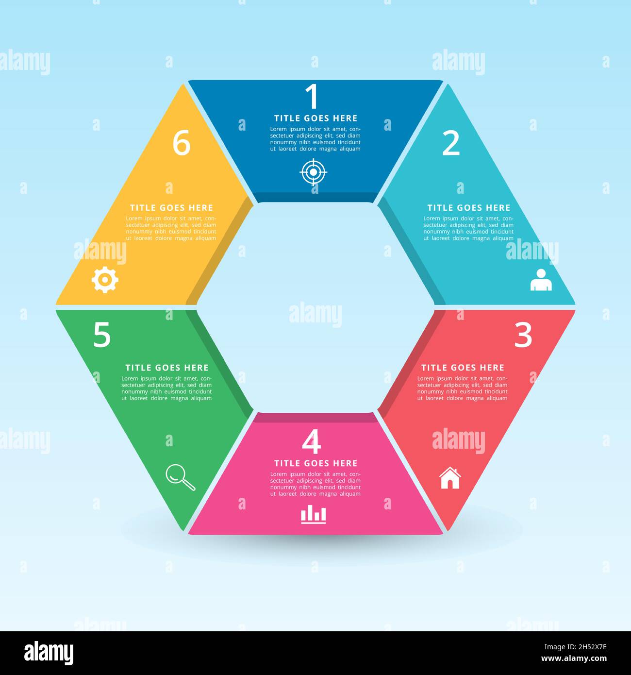 Modern Infographics. Hexagonal Style Presentation Stock Vector Image ...