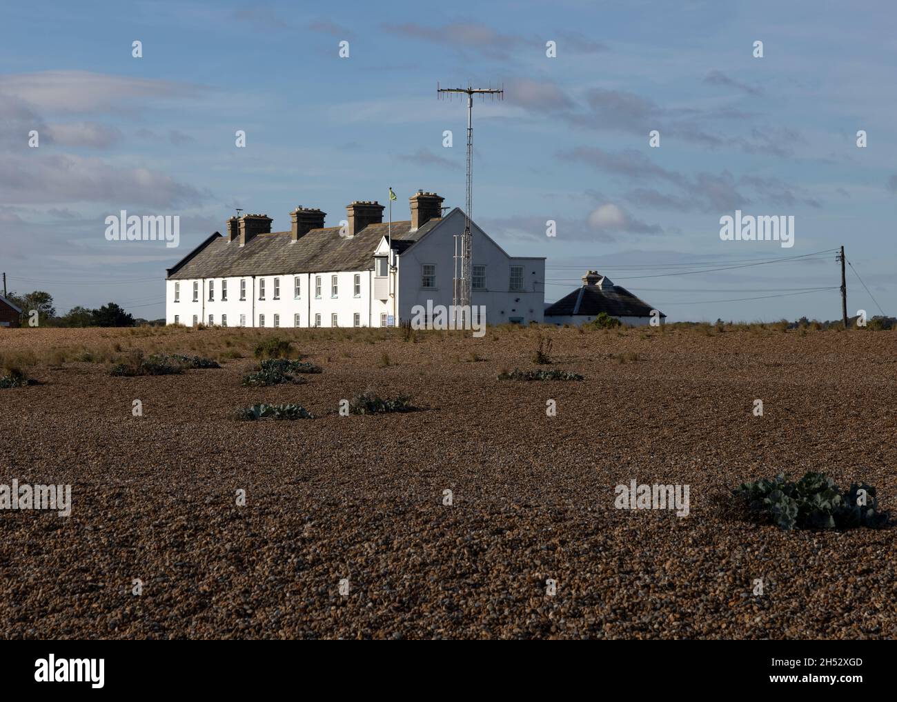 Coastguard cottages at Shingle Street in Suffolk Stock Photo - Alamy