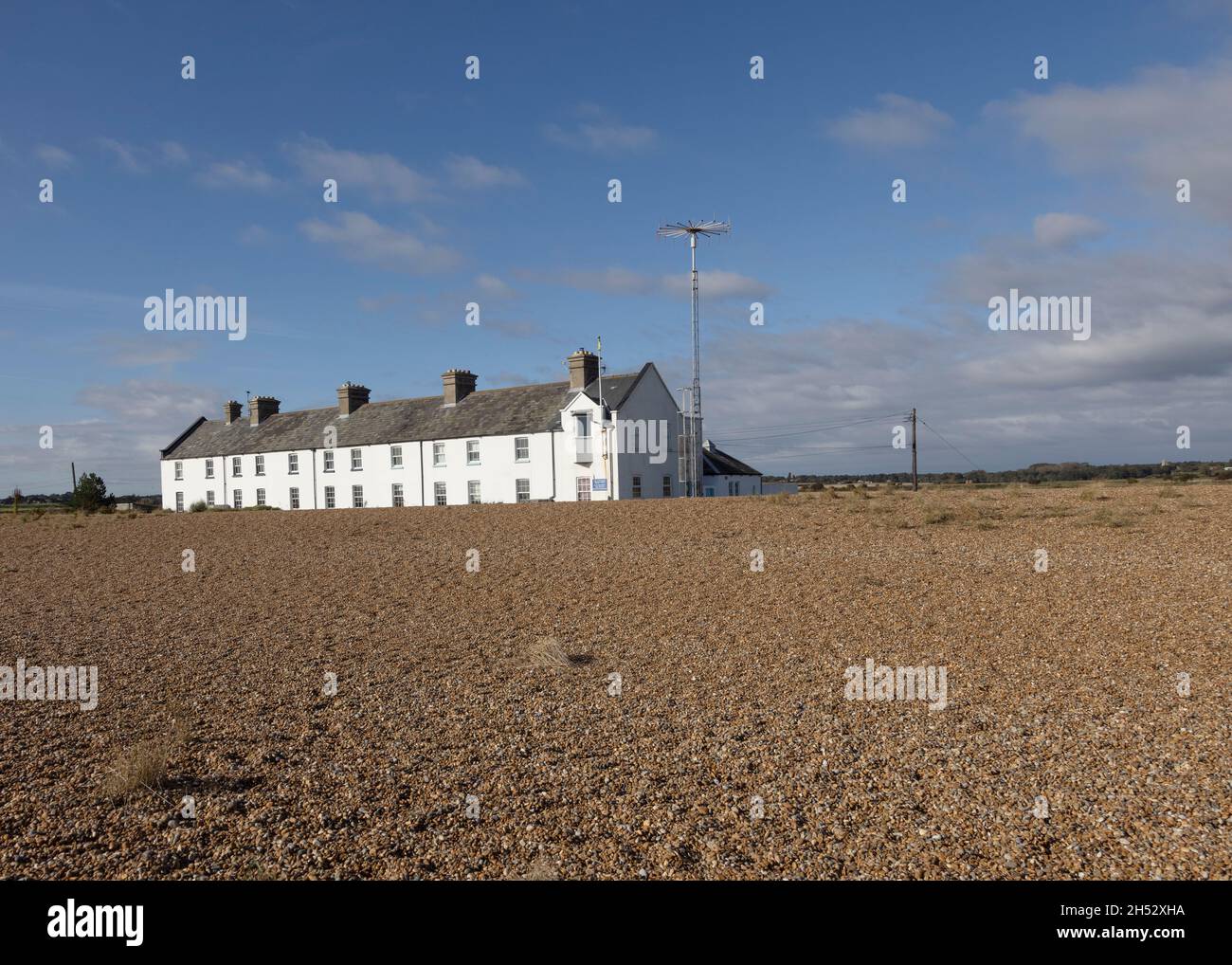 Coastguard cottages at Shingle Street in Suffolk Stock Photo - Alamy