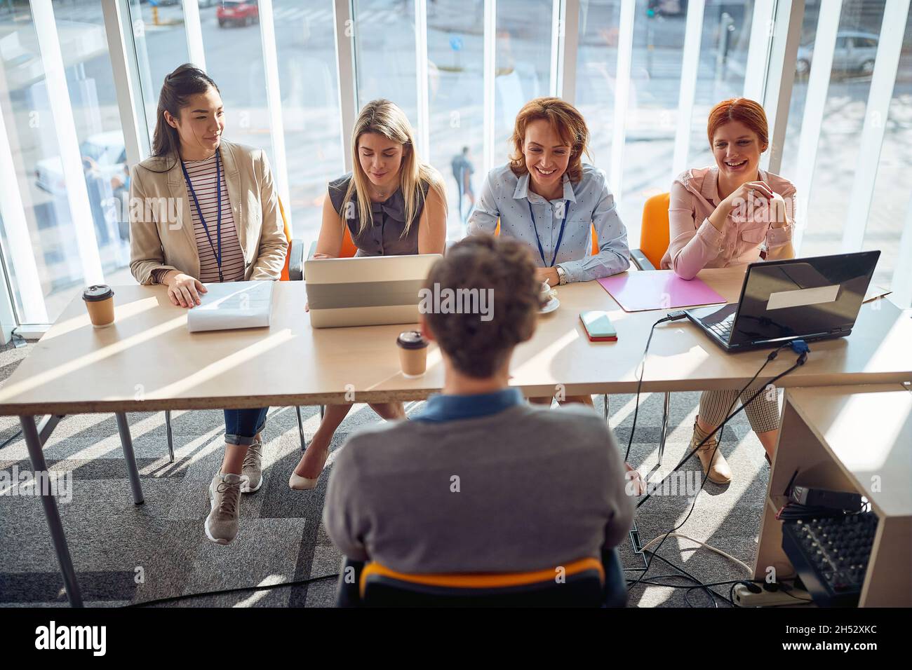 Women job interview hi-res stock photography and images - Alamy
