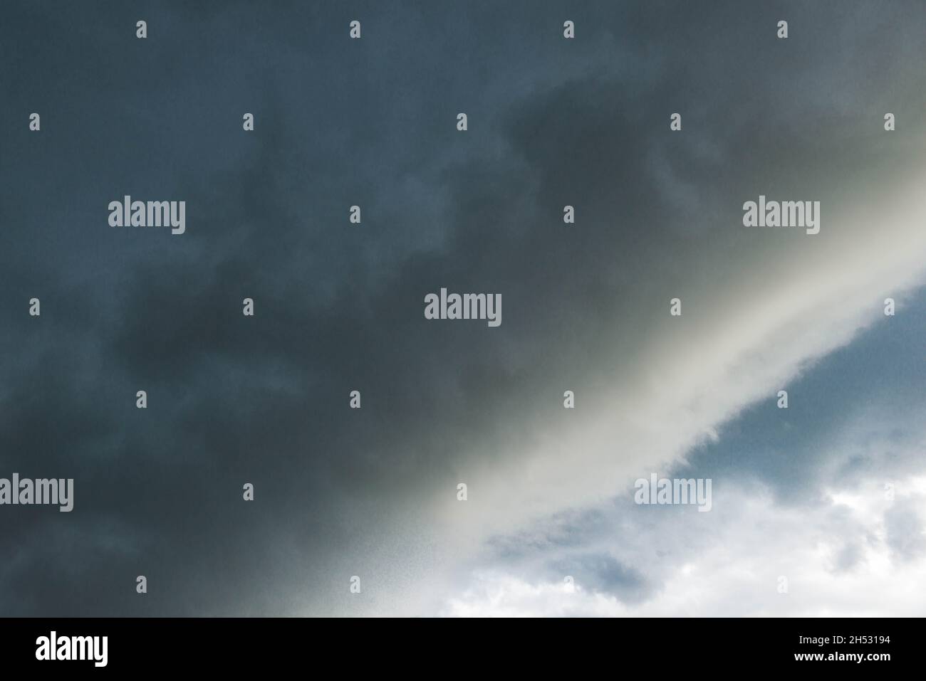 Squall embankment, a cloud preceding the atmospheric front. Heralds ...