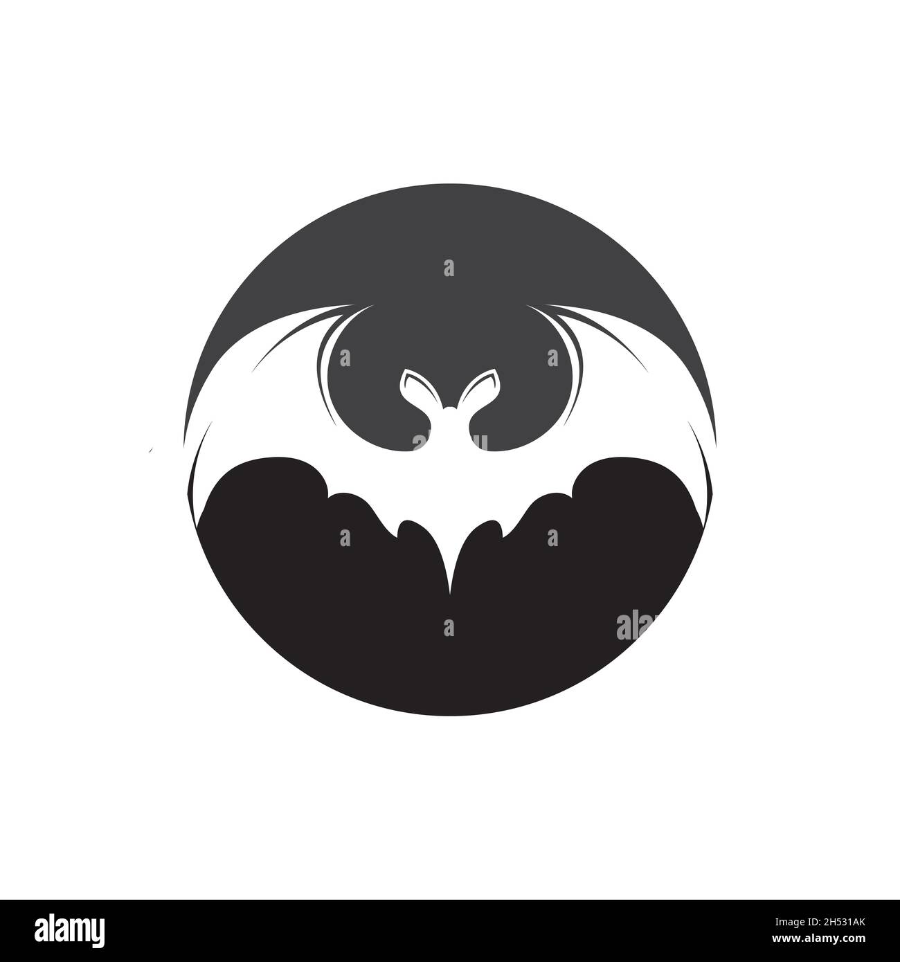bat logo illustration design template Stock Vector Image & Art - Alamy